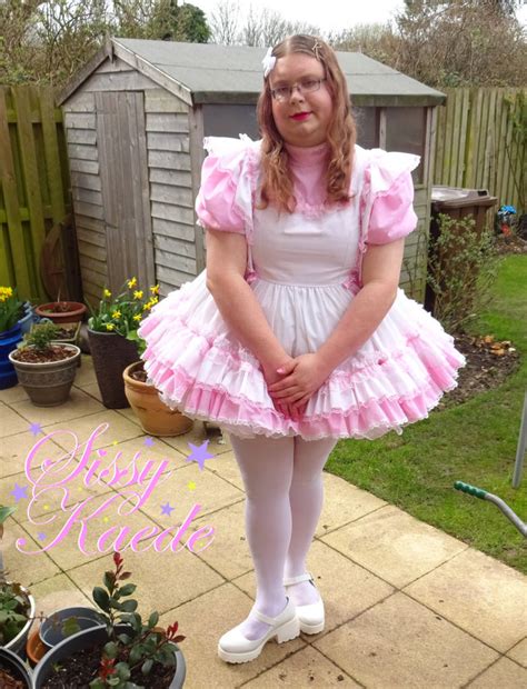 Sissy Kaede Pink White Sissy Pinny Dress By Sissykaede On Deviantart