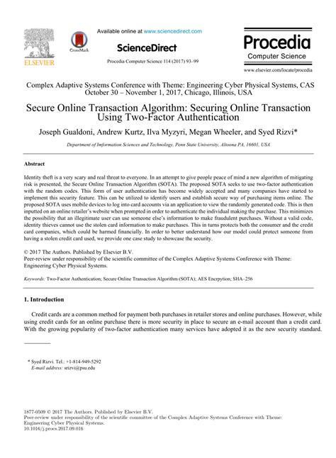 Pdf Secure Online Transaction Algorithm Securing Online Transaction Using Two Factor
