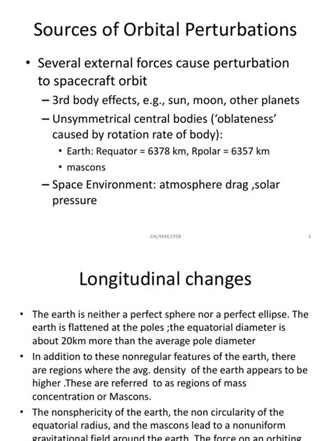 Perturbations Pdf Orbital Inclination Earth