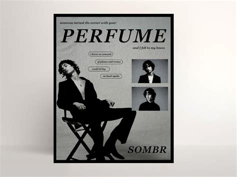Sombr Perfume Poster Indie Music Wall Art Aesthetic Song Print