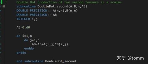 常用张量计算方法和相应的fortran代码 知乎