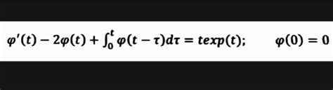Solved Find The Solution Of Integro Differential Equation Chegg