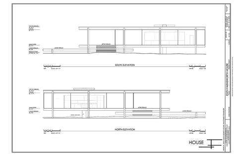 Farnsworth House Floor Plan Dimensions