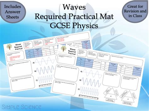 Waves Required Practical Mat Aqa Gcse Physics Teaching Resources