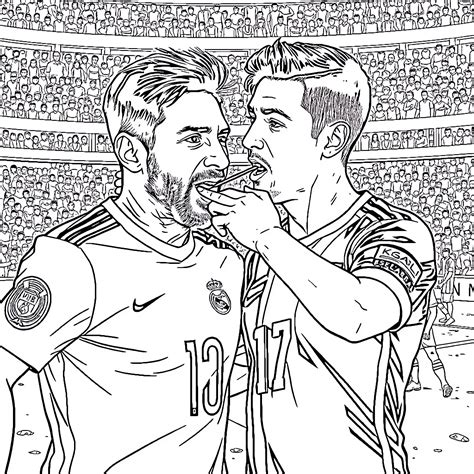 Best Messi And Ronaldo Coloring Pages Free Printable Pdf