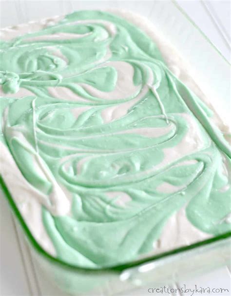 Fudgy Grasshopper Cake Recipe Creations By Kara