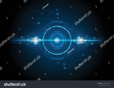 Abstract Digital Over Dark Blue Background Stock Vector Royalty Free Shutterstock