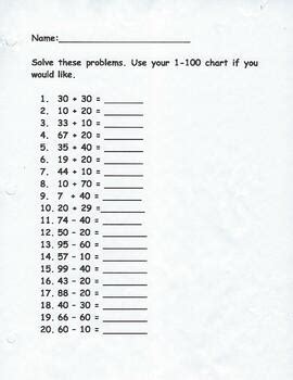 Add Or Subtract Multiples Of 10 From Two Digit Number By Tona Cain