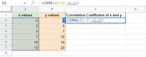 How To Calculate A Correlation In Google Sheets Sheetaki