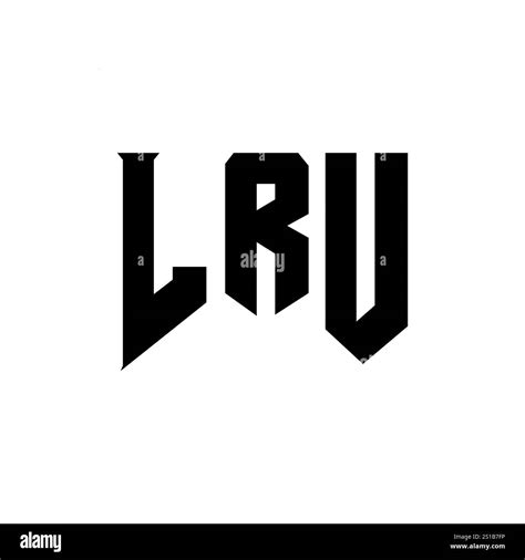 Lru Letter Logo Design For Technology Company Lru Logo Design Black And White Color Combination