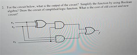 Solved For The Circuit Below What Is The Output Of The Chegg