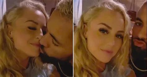Aston Villa S Douglas Luiz Unveils Relationship With Women S Star Alisha Lehmann Mirror Online