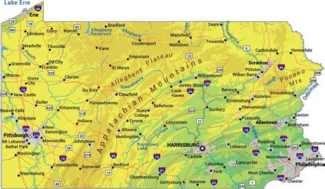 Map Of Easton Pennsylvania Us Maps