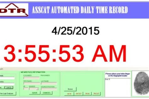 Employee Attendance System With Fingerprint Scanning Free Source Code