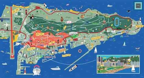 Map Of Gibraltar For Fps Travel Art By Sax Doodle