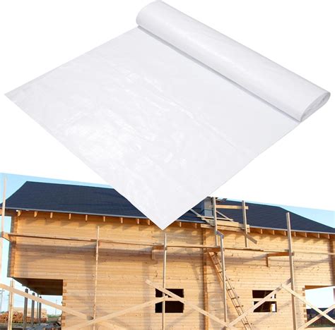 Hfyzz 33 X 115 Ft House Wrap Heavy Duty Plastic Sheeting House Vapor
