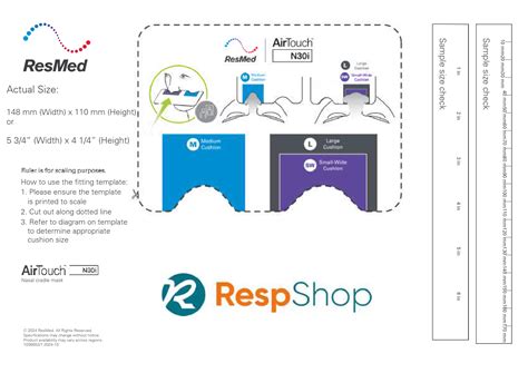 Resmed Airtouch N30i And Airfit N30ip30i Mask Fitting And Sizing Guide
