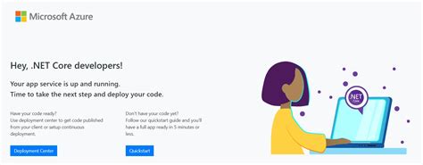 Web App On Azure Doesnt Show My Core Web App After I Have