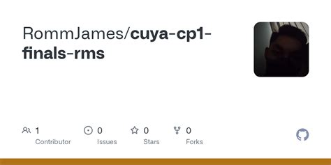 Github Rommjames Cuya Cp1 Finals Rms