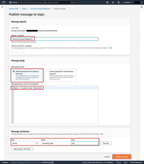 getting started tutorial filter messages published to topics with