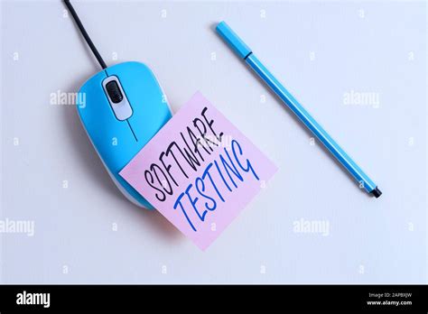Writing Note Showing Software Testing Business Concept For Evaluate The Functionality Of A