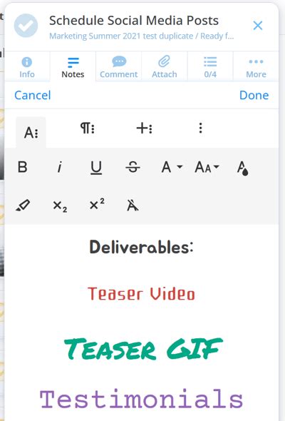 creating tasks