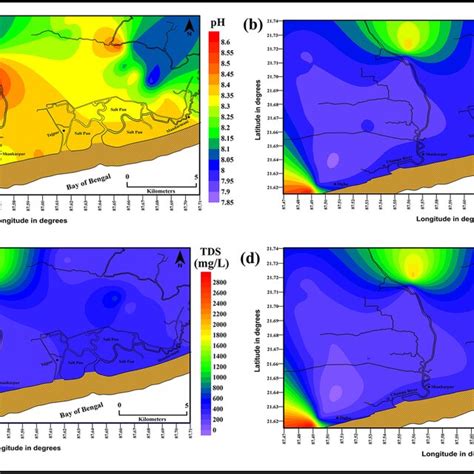 Spatial Distribution Map Of A Ph B Electrical Conductivity μscm C