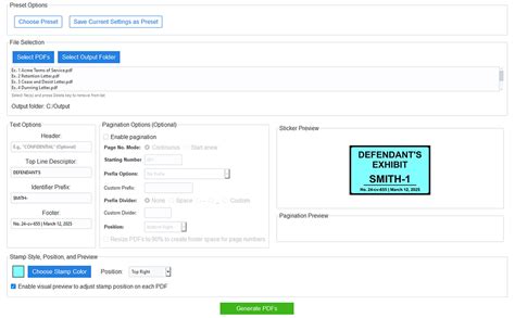 Add Pdf Exhibit Stickers The Easy Way Automate It