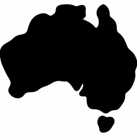 australia map country contour region brisbane adelaide icon