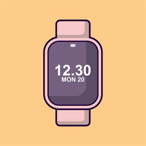 Premium Vector Digital Smart Watch Flat Design