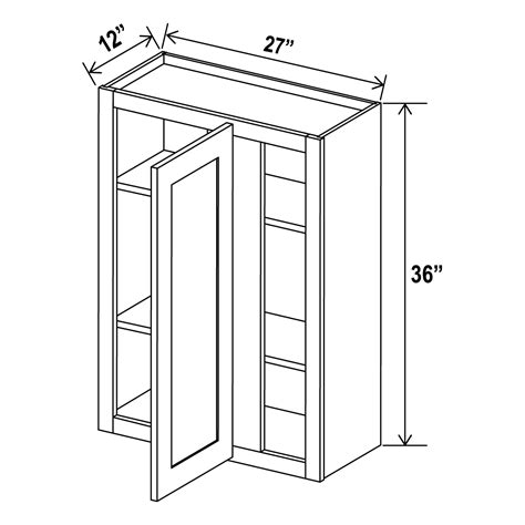 Wall Blind Corner Cabinet 27 36 12 Abcabinetry