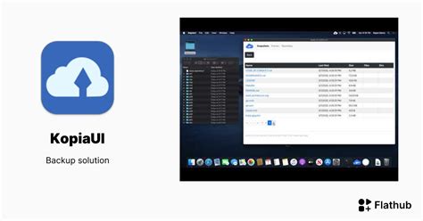 install kopia on linux flathub