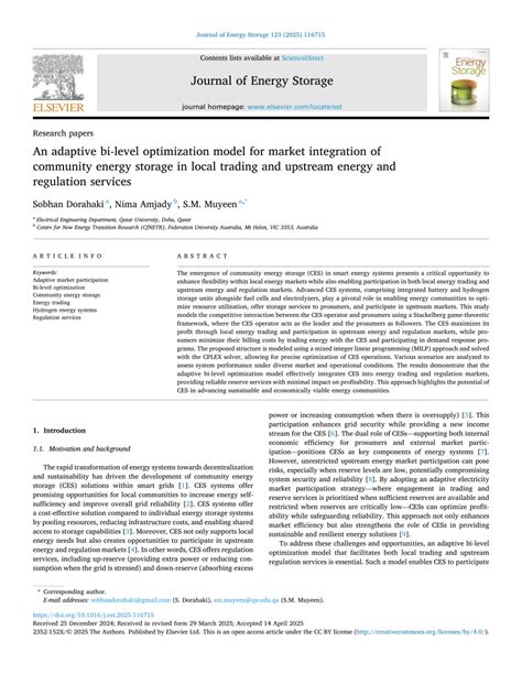 Pdf An Adaptive Bi Level Optimization Model For Market Integration Of