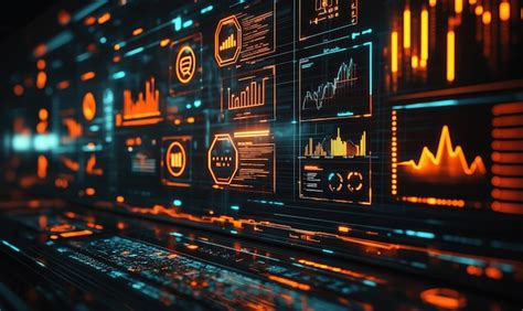 A Computer Screen With Many Different Colored Graphs And Numbers Concept Of Complexity And