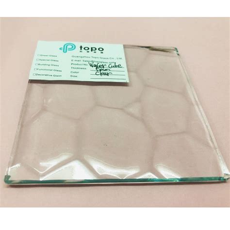 5mm Block Sight Protect Privacy Water Cube Pattern Glass Cp Tp