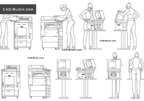 Computer Cad Block Free Cad Blocks And Cad Drawing Modern Office