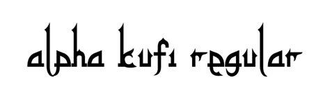 Alpha Kufi Regular Font — Free Download Ttfotf Ffonts