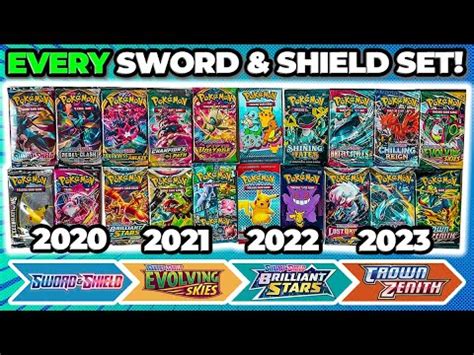 Every Pokemon Sword And Shield Set Ever Made Youtube