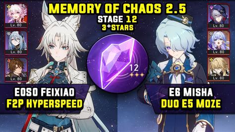 E0 Feixiao F2p Carry And E6 Misha Carry 3 Stars Memory Of Chaos 12 Honkai Star Rail 2 5 Youtube