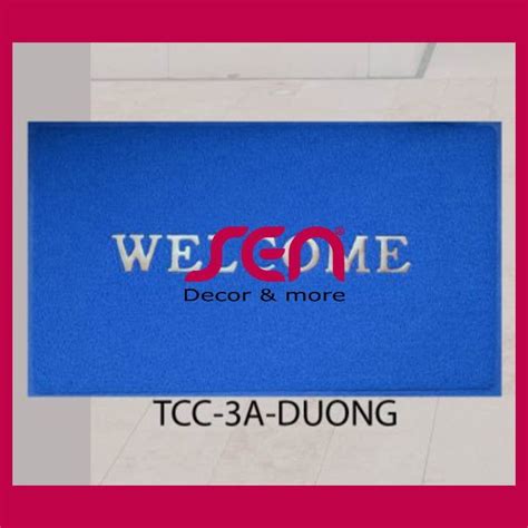 THẢM CHÙI CHÂN NHỰA Welcome TCC 3A DUONG SenDecor vn