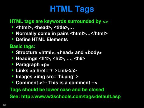 Ppt Html Basics Powerpoint Presentation Free Download Id5681313