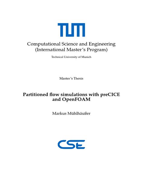 Partitioned Flow Simulations With Precice And Openfoam Pdf Navier