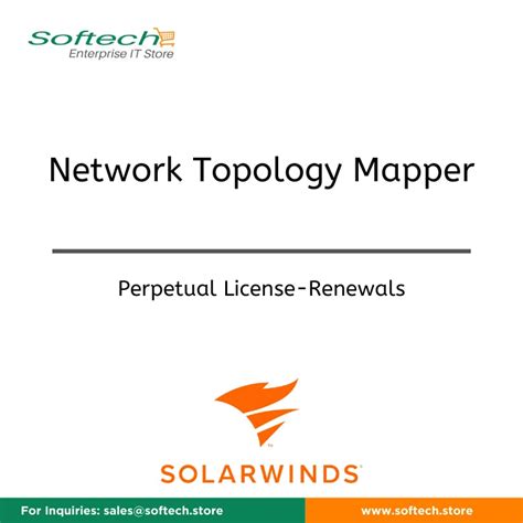 Solarwinds Network Topology Mapper Renewal Softechstore Softech Store
