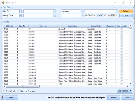 Knowledge Base Amending Stock Figures When Traceability Batch Control Is Not Maintained