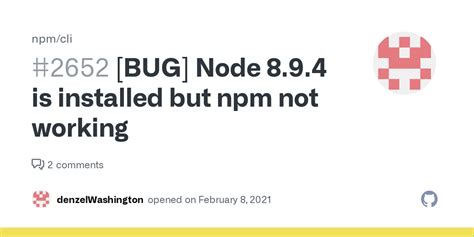 [bug] node 8 9 4 is installed but npm not working · issue 2652 · npm
