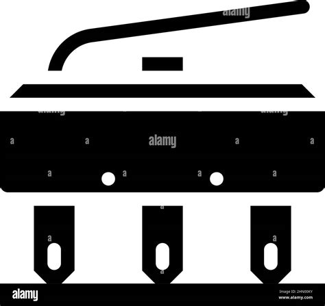 Push Button Switch Glyph Icon Vector Illustration Stock Vector Image Art Alamy