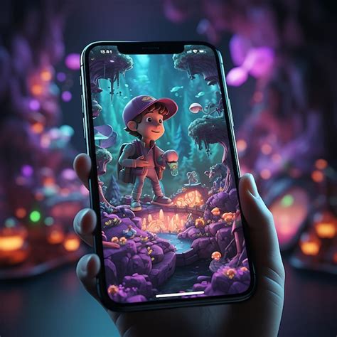 Premium AI Image Mobile App Design Of Gaming Puzzle Game App Design Fun And Playful Theme With