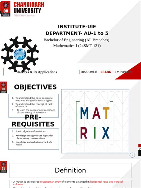 Matrices Applications Pdf