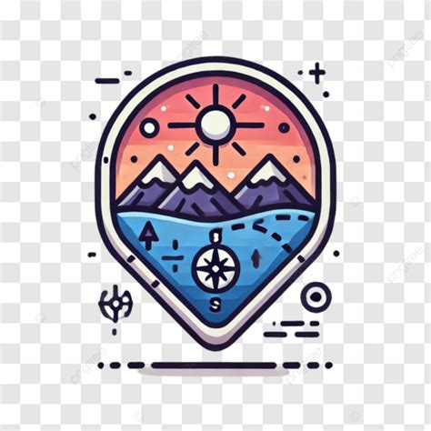 기하학적 모양의 자연 요소를 갖춘 깨끗하고 대담한 디자인을 특징으로 하는 산맥의 로고 산맥 로고 산 로고 모험 로고 Png 일러스트 및 이미지 에 대한 무료 다운로드