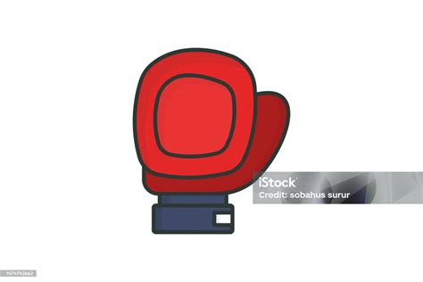 권투 아이콘 그림입니다 스포츠와 관련된 아이콘입니다 플랫 라인 아이콘 스타일 선형 색상 간단한 벡터 디자인 편집 가능 골프에 대한 스톡 벡터 아트 및 기타 이미지 Istock